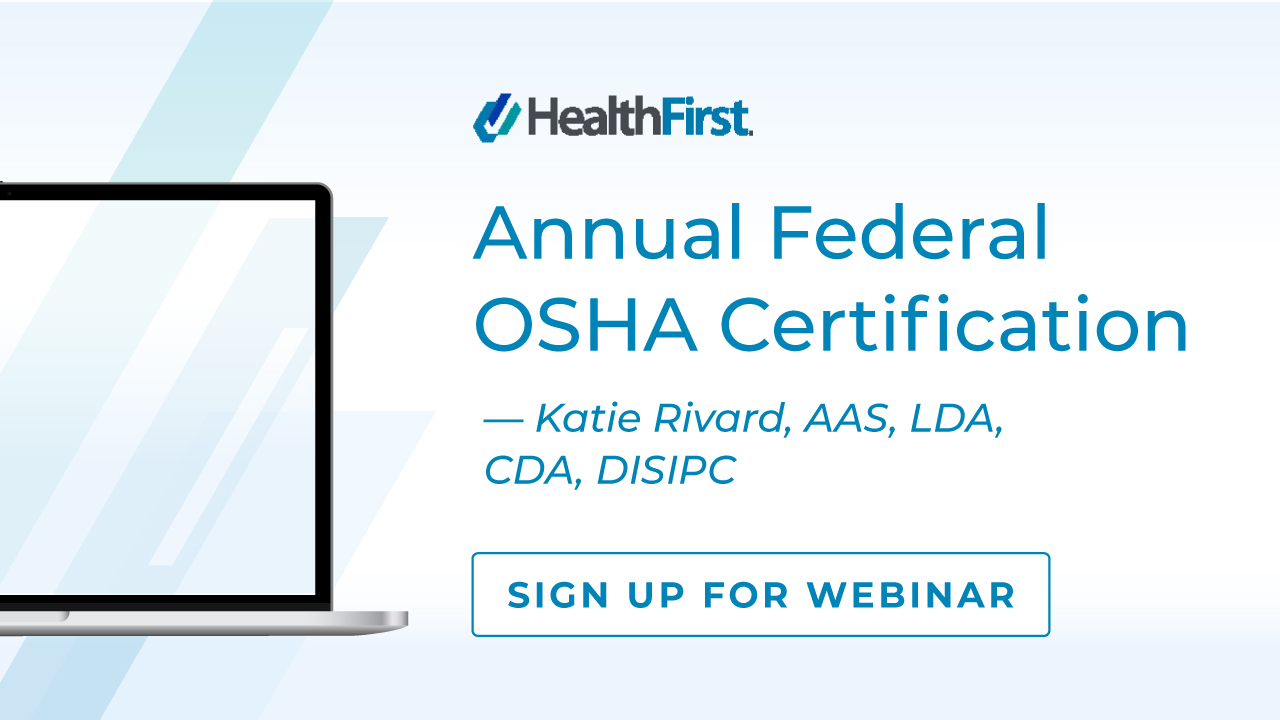 Annual Federal OSHA Certification - HealthFirst